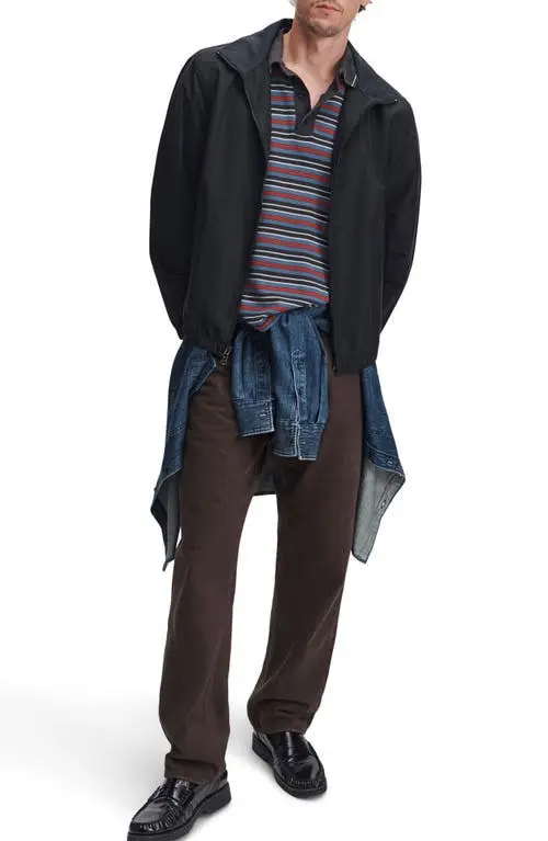 Rag & Bone Striped Pique Polo