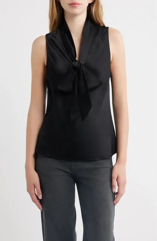 Rails Poppy Tie Neck Sleeveless Top