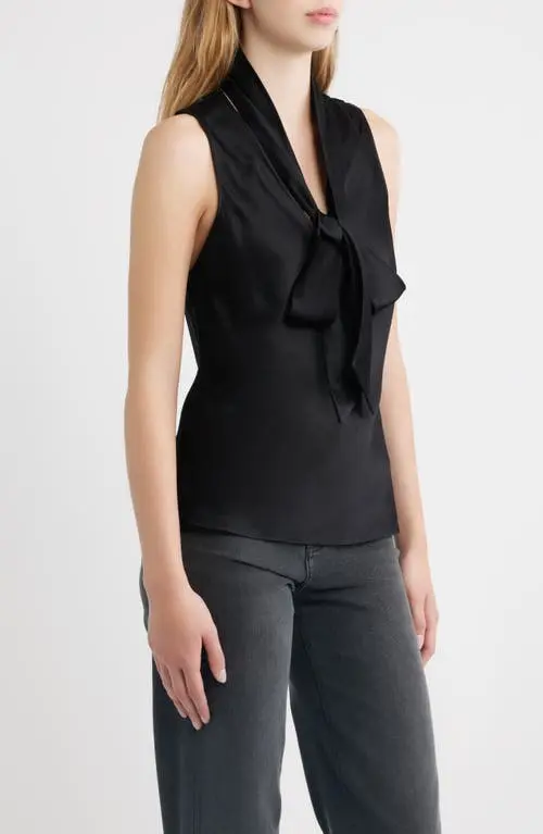 Rails Poppy Tie Neck Sleeveless Top