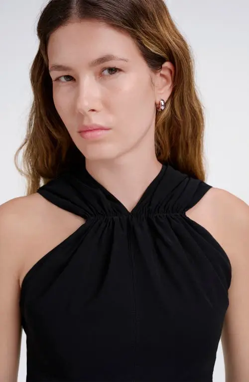 A.L.C. Elouise Ruched V-neck Sleeveless Top