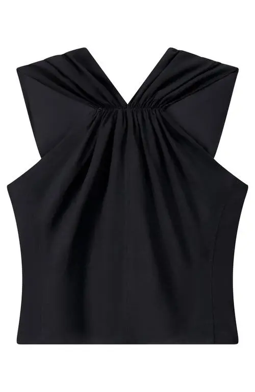 A.L.C. Elouise Ruched V-neck Sleeveless Top