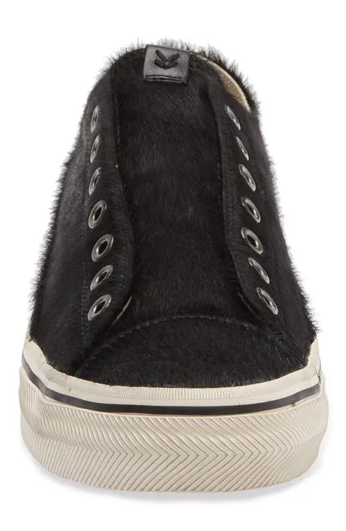 John Varvatos 315 Laceless Calf Hair Low Top Sneakers - Black