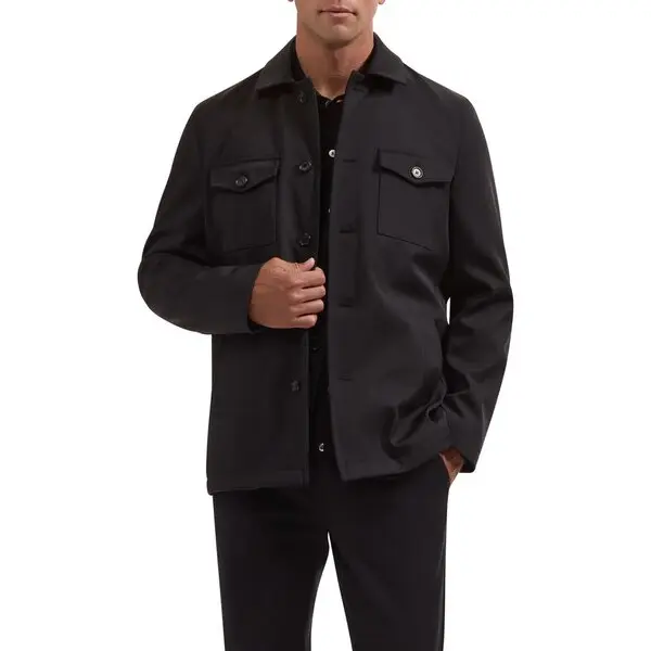 Bugatchi Full Button Field Jacket