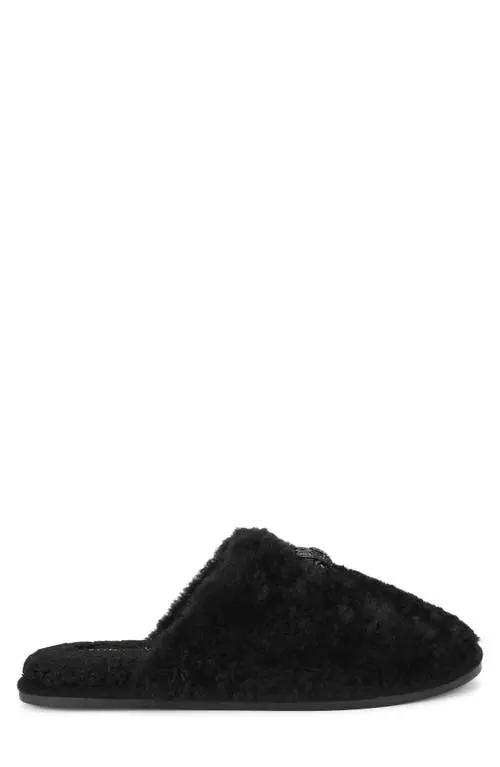 Kurt Geiger Kensington Faux Fur Slipper - Black