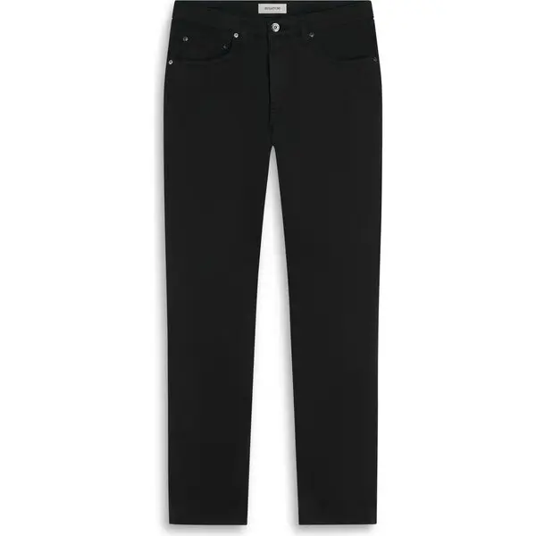 Bugatchi Five Pocket Stretch Cotton Pants - Black