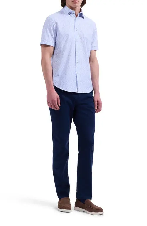 Bugatchi Five Pocket Stretch Cotton Pants - Navy