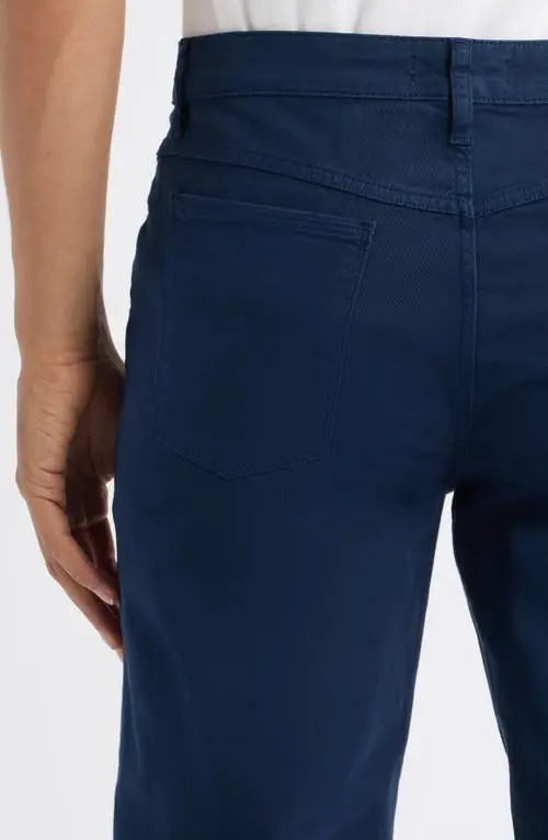 Bugatchi Five Pocket Stretch Cotton Pants - Navy