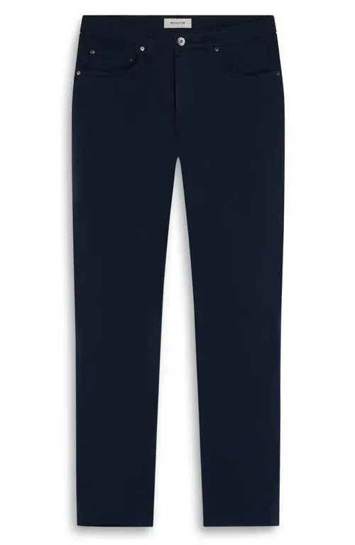 Bugatchi Five Pocket Stretch Cotton Pants - Navy