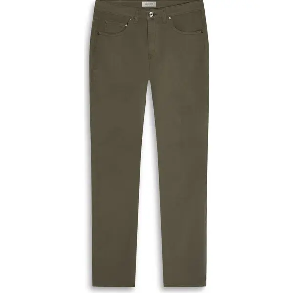 Bugatchi Five Pocket Stretch Cotton Pants - Olive