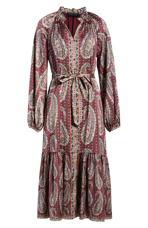 Elie Tahari Sienna Print Midi Dress