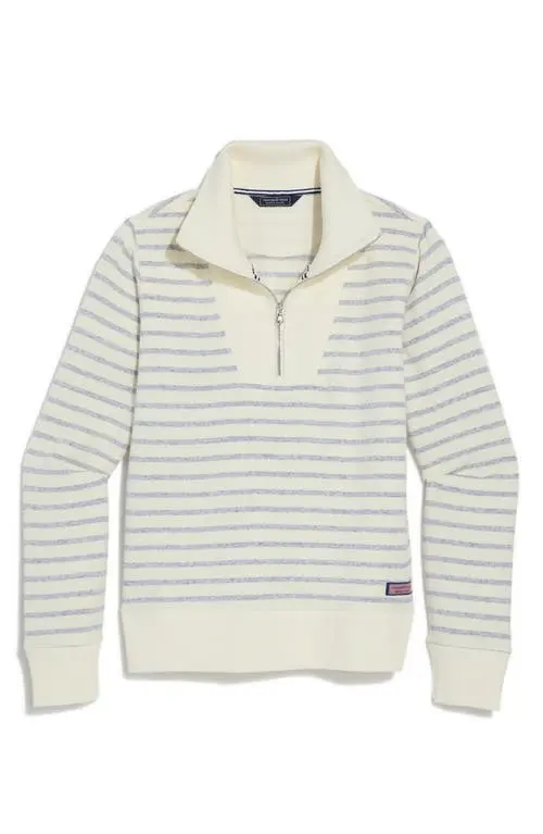 Vineyard Vines Striped Quarter-zip Pullover