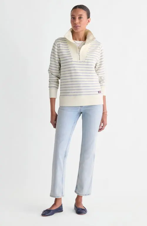 Vineyard Vines Striped Quarter-zip Pullover