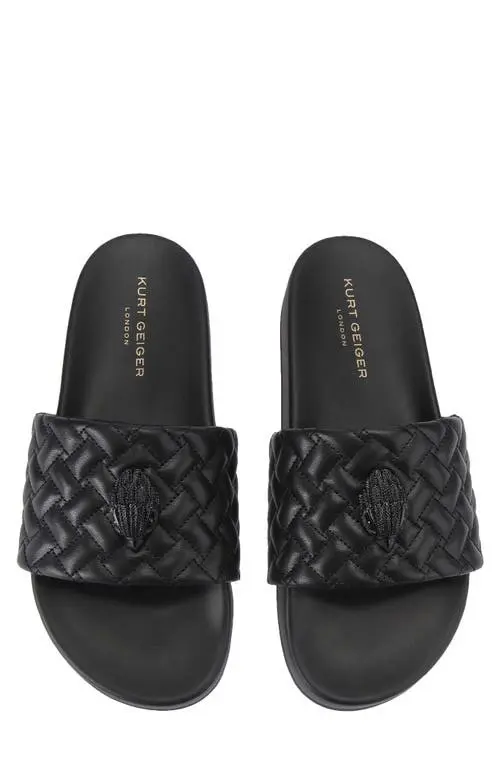 Kurt Geiger Meena Eagle 2 Faux Leather Slide Sandal