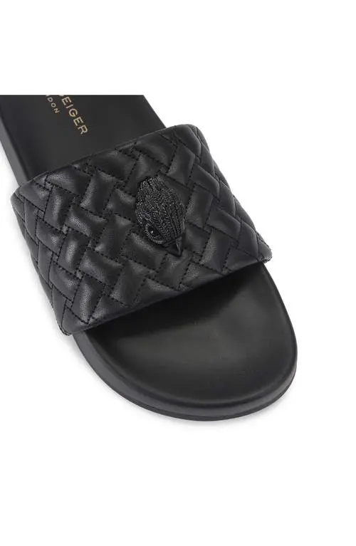 Kurt Geiger Meena Eagle 2 Faux Leather Slide Sandal