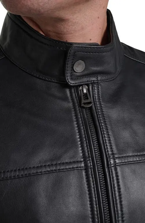 Cole Haan Leather Moto Jacket