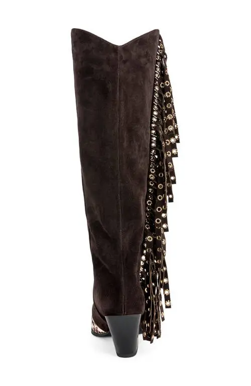 AZALEA WANG Mcbride Knee High Western Boot