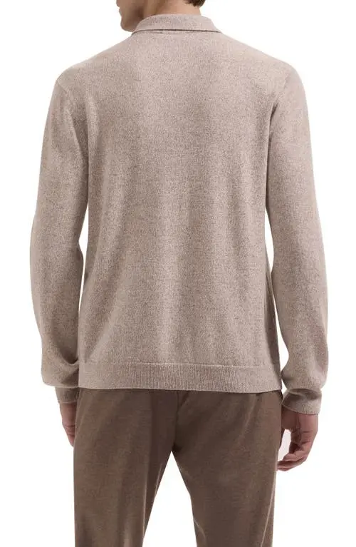 Bugatchi Quarter Zip Wool Polo Sweater