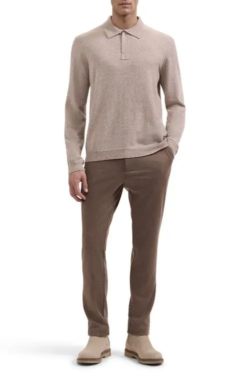 Bugatchi Quarter Zip Wool Polo Sweater