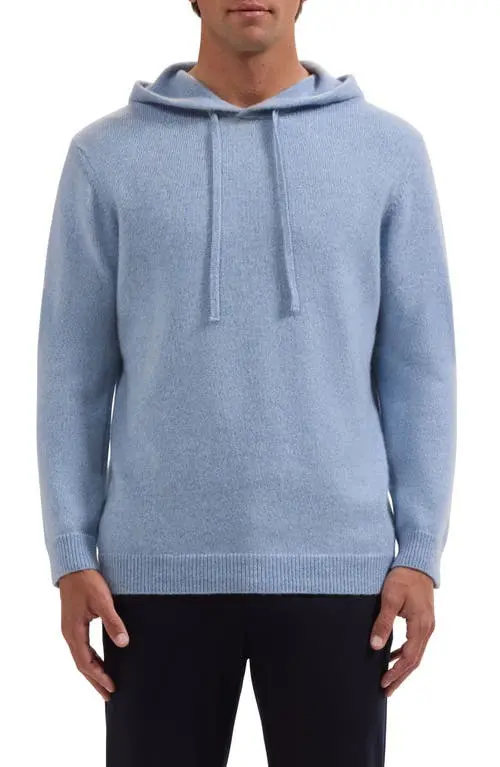 Bugatchi Cashmere & Silk Hoodie - Ice