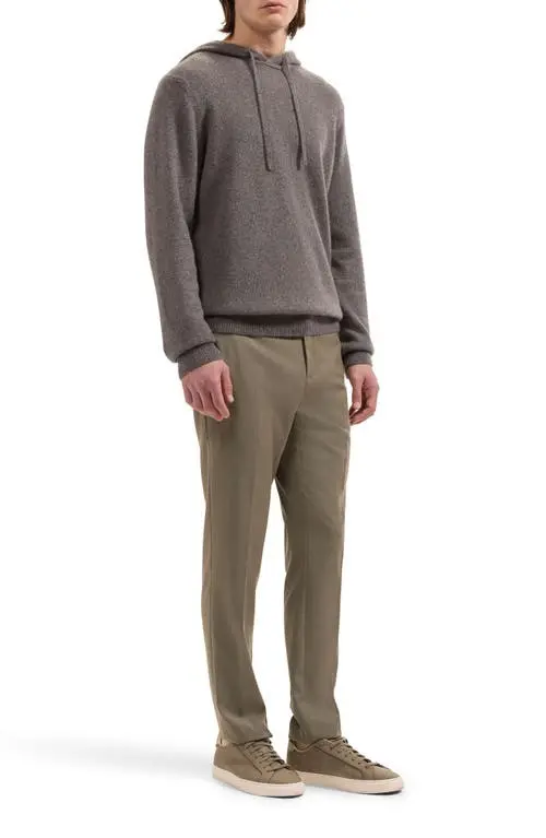 Bugatchi Cashmere & Silk Hoodie - Moss