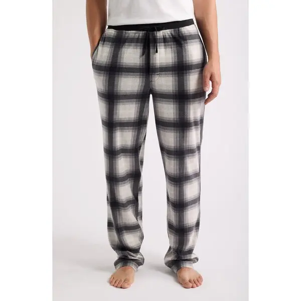 Majestic International Textured Microfleece Lounge Pants - Black