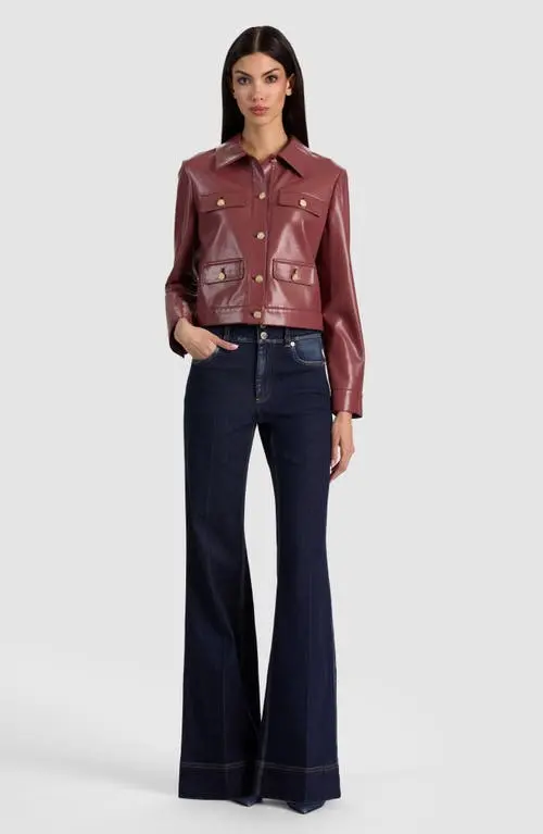 Alice + Olivia Alex Faux Leather Jacket