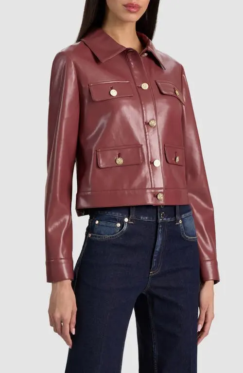 Alice + Olivia Alex Faux Leather Jacket