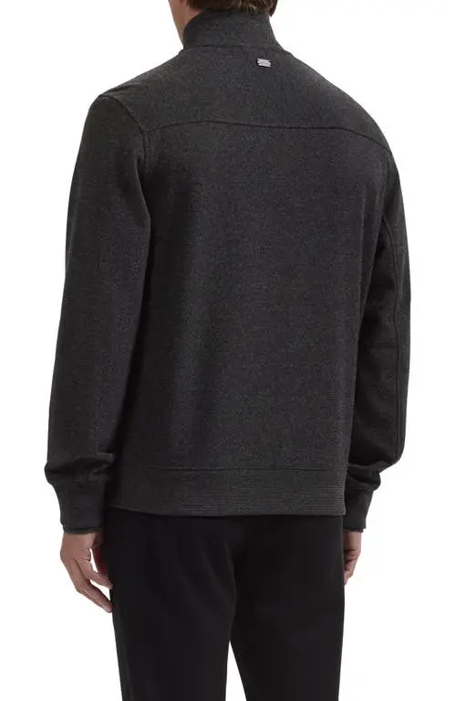 Bugatchi Full Zip Mock Neck Cardigan
