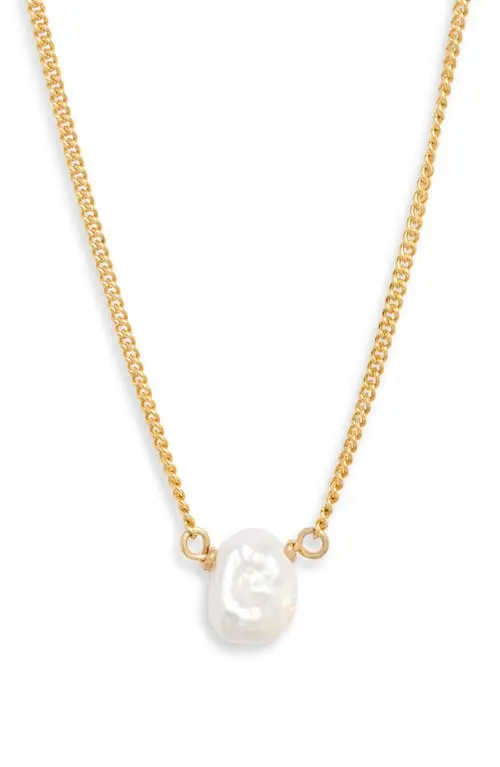 CHILD OF WILD Keishi Pearl Drop Necklace - Gold