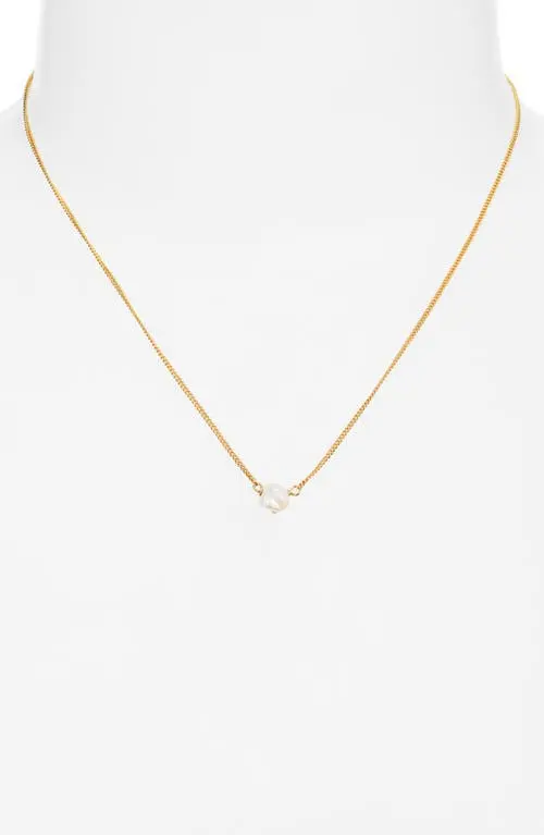 CHILD OF WILD Keishi Pearl Drop Necklace - Gold