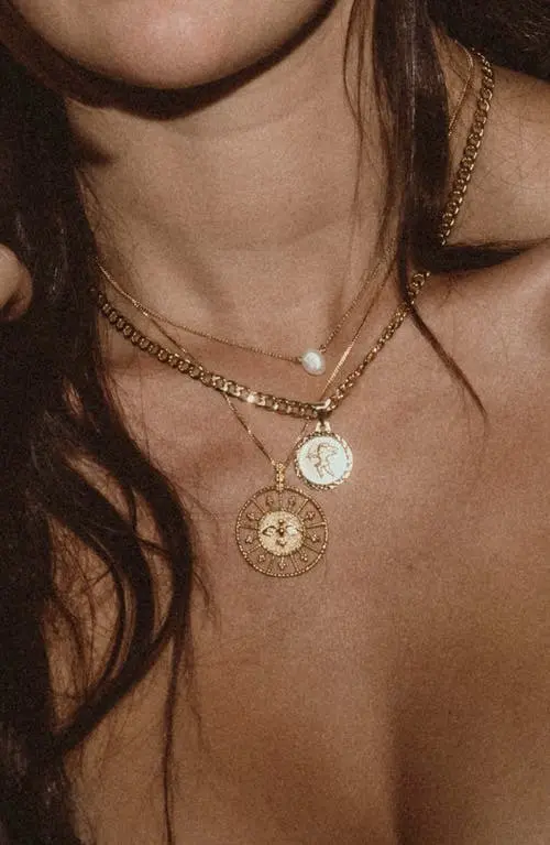 CHILD OF WILD Keishi Pearl Drop Necklace - Gold