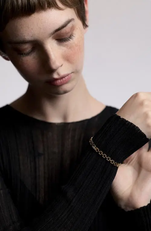 Nadri Celine Watch Chain Bracelet - Gold
