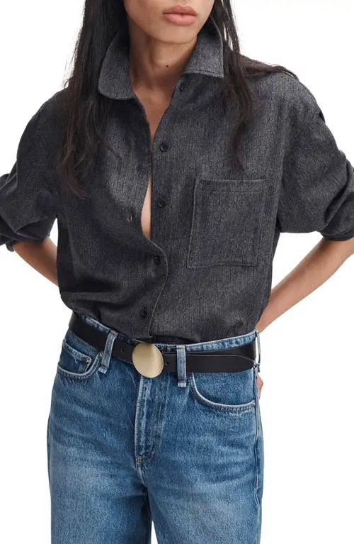 Rag & Bone Connie Tailored Wool & Cashmere Shirt