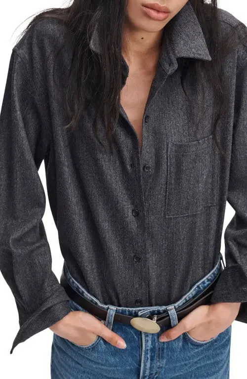 Rag & Bone Connie Tailored Wool & Cashmere Shirt