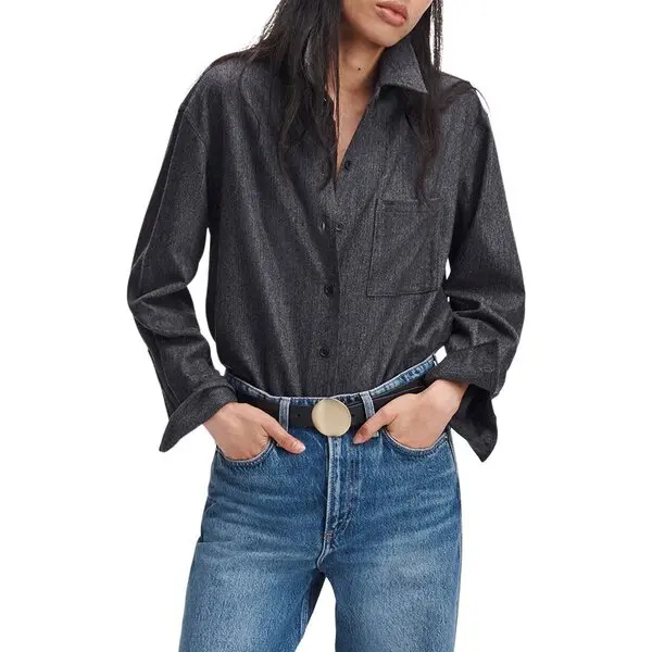 Rag & Bone Connie Tailored Wool & Cashmere Shirt