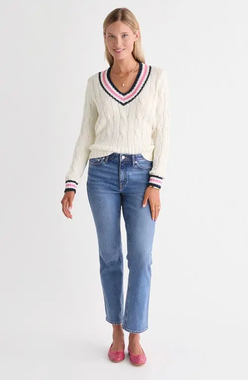 Vineyard Vines Varsity Cable Knit Sweater
