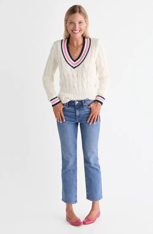 Vineyard Vines Varsity Cable Knit Sweater
