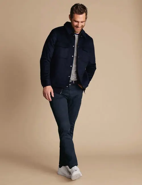 CHARLES TYRWHITT Pure Wool Harrington Jacket