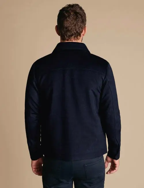 CHARLES TYRWHITT Pure Wool Harrington Jacket