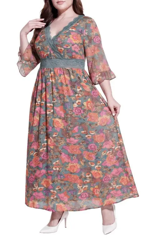 STANDARDS & PRACTICES Lace Detail Maxi Dress