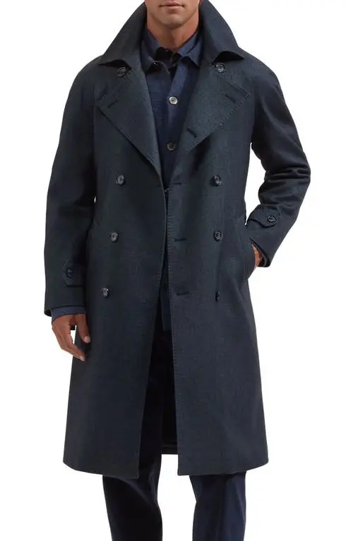 Bugatchi Cotton Double Breasted Coat