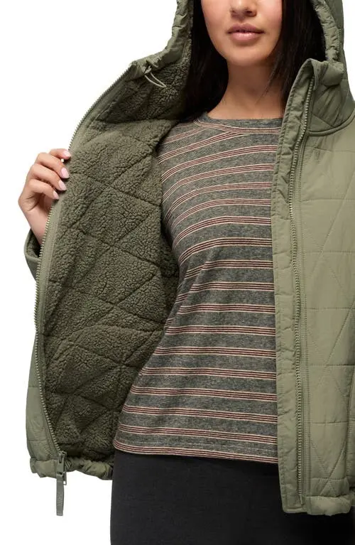 Prana Encinitas Quilted Bomber Jacket - Sage