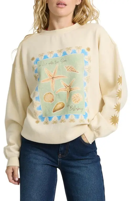 BILLABONG Graphic Sweatshirt - White Multi
