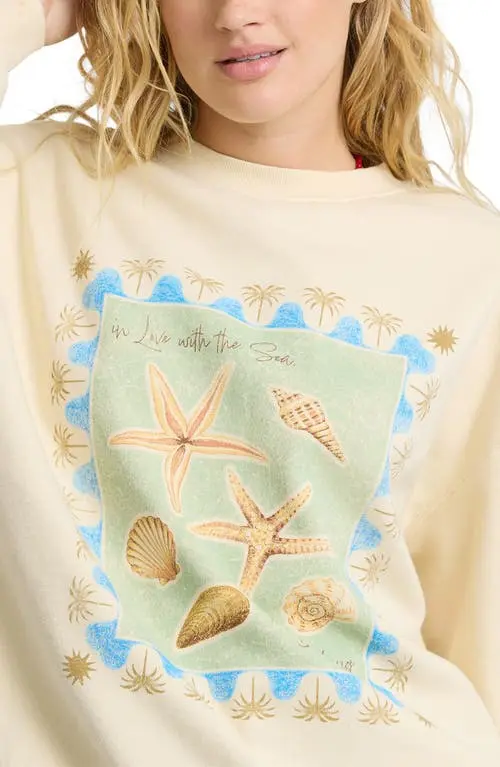 BILLABONG Graphic Sweatshirt - White Multi