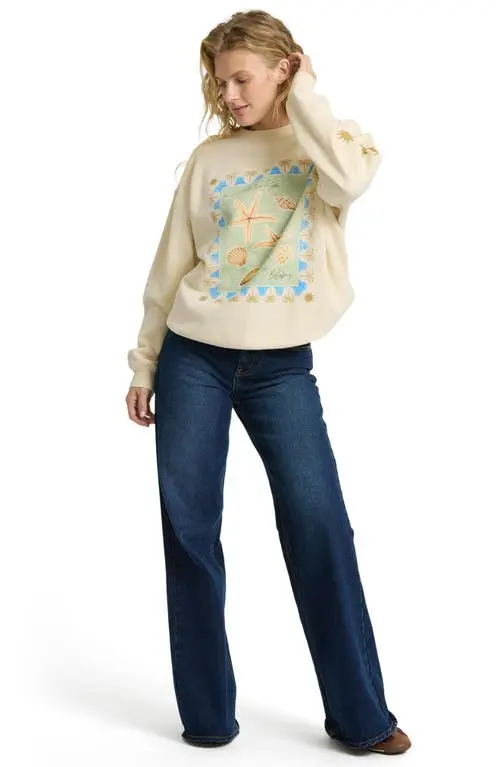 BILLABONG Graphic Sweatshirt - White Multi