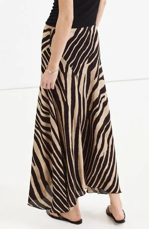 Mango Asymmetric Midi Skirt