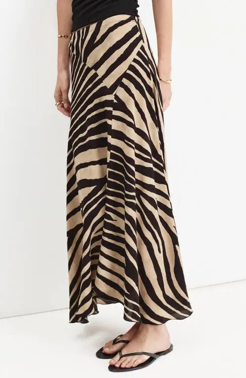 Mango Asymmetric Midi Skirt