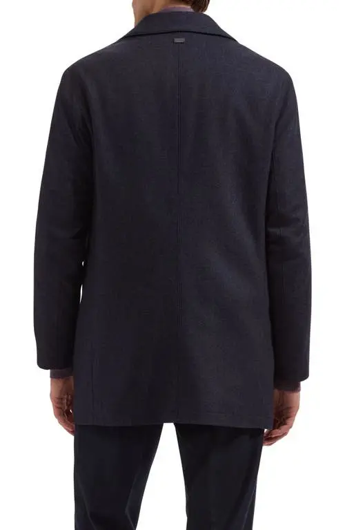 Bugatchi Wool Blend Button Front Car Coat