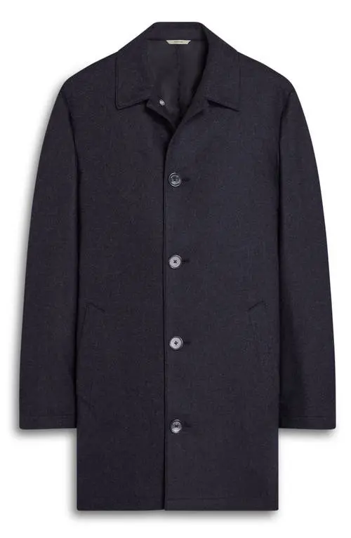 Bugatchi Wool Blend Button Front Car Coat