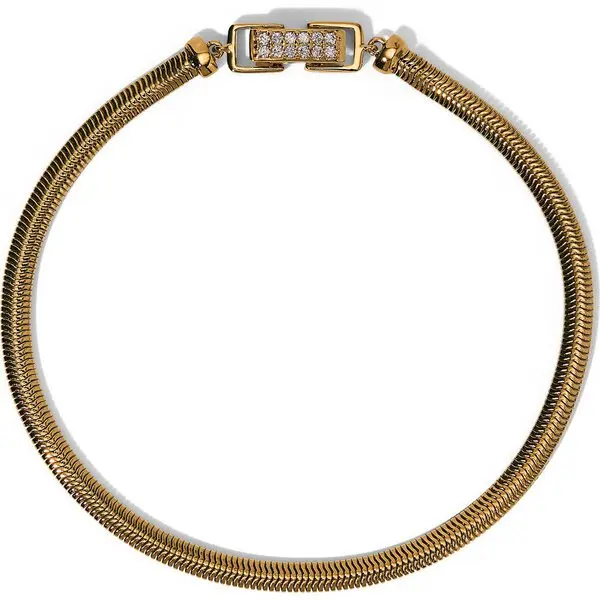 Nadri Celine Snake Chain Bracelet - Gold